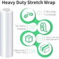 Stretch Film, Stretch Wrap with Handles Industrial Strength, Moving ...