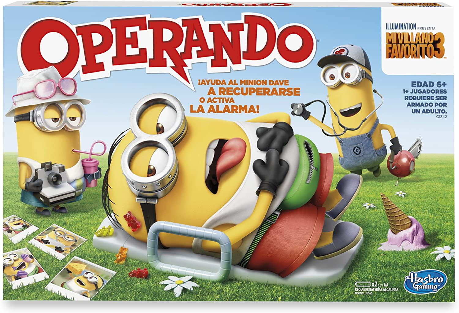 Juego De Mesa Operando Mi Villano Favorito 3 Dave Hasbro Hasbro Gaming Operando Minions ...