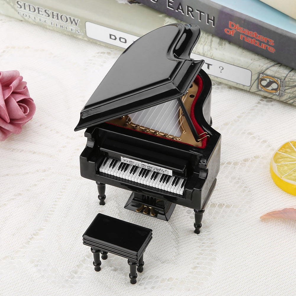 Domqga Miniature Piano Model, Piano Model, Exquisite Wooden Mini Piano ...