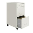Space Solutions White 3 Drawer Office File Cabinet for Small Spaces ...