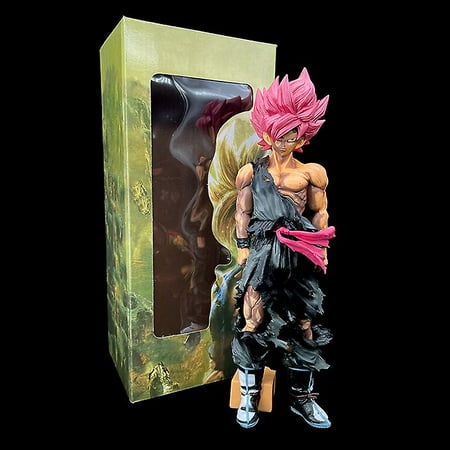 33cm Dragon Ball Z Anime Figures Comic Color Son Goku Super Saiyan ...