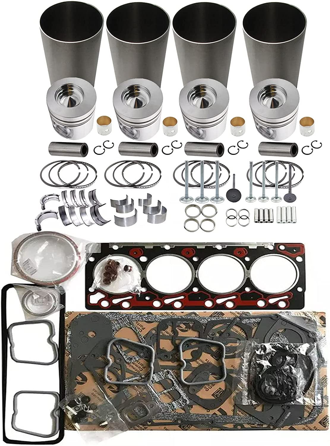 4BT3.9 Engine Overhaul Rebuild Kit Compatible with Cummins 4BT3.9 ...