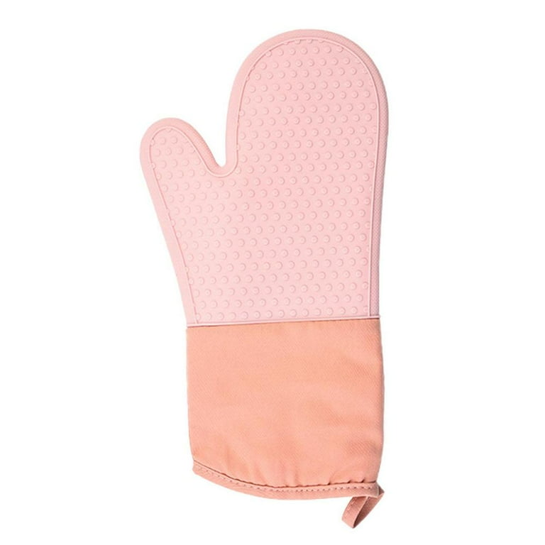 Cute Oven Mitts Non slip Silicone Oven Mitts Long High Temperature Resistant Oven Mitts BBQ Gloves for Cooking Kitchen Walmart