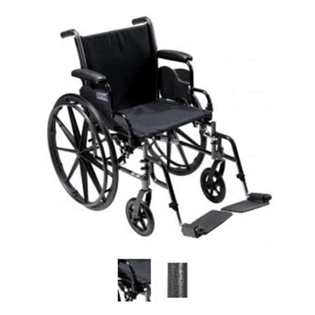 Drive Medical Cruiser III Wheelchair - Silver Vein - 16 Inch - Walmart.com