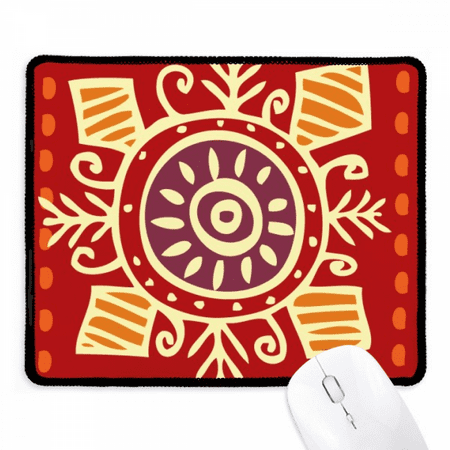 Red Eyes Mexico Totems Ancient Civilization Mousepad Stitched Edge Mat ...