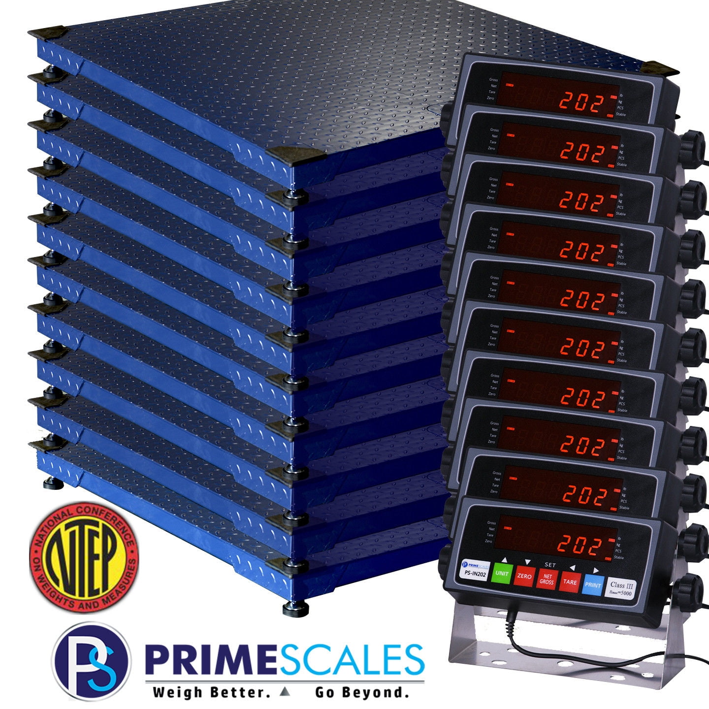 Prime Scales 4x4 Feet 5000x1lb My Scale Fw4x4 Heavy Duty Legal For