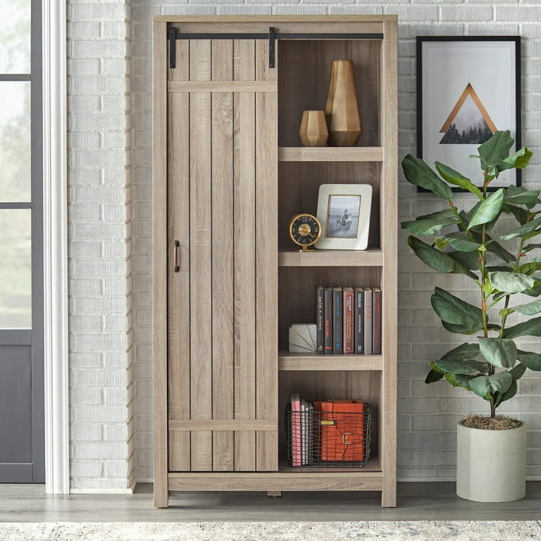 Simple Living Glasbern Barn Door Bookcase