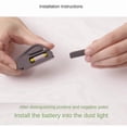 2X Vacuum Cleaner Dust Lights Pet Dust Display LED Lamp Clearly Visible ...