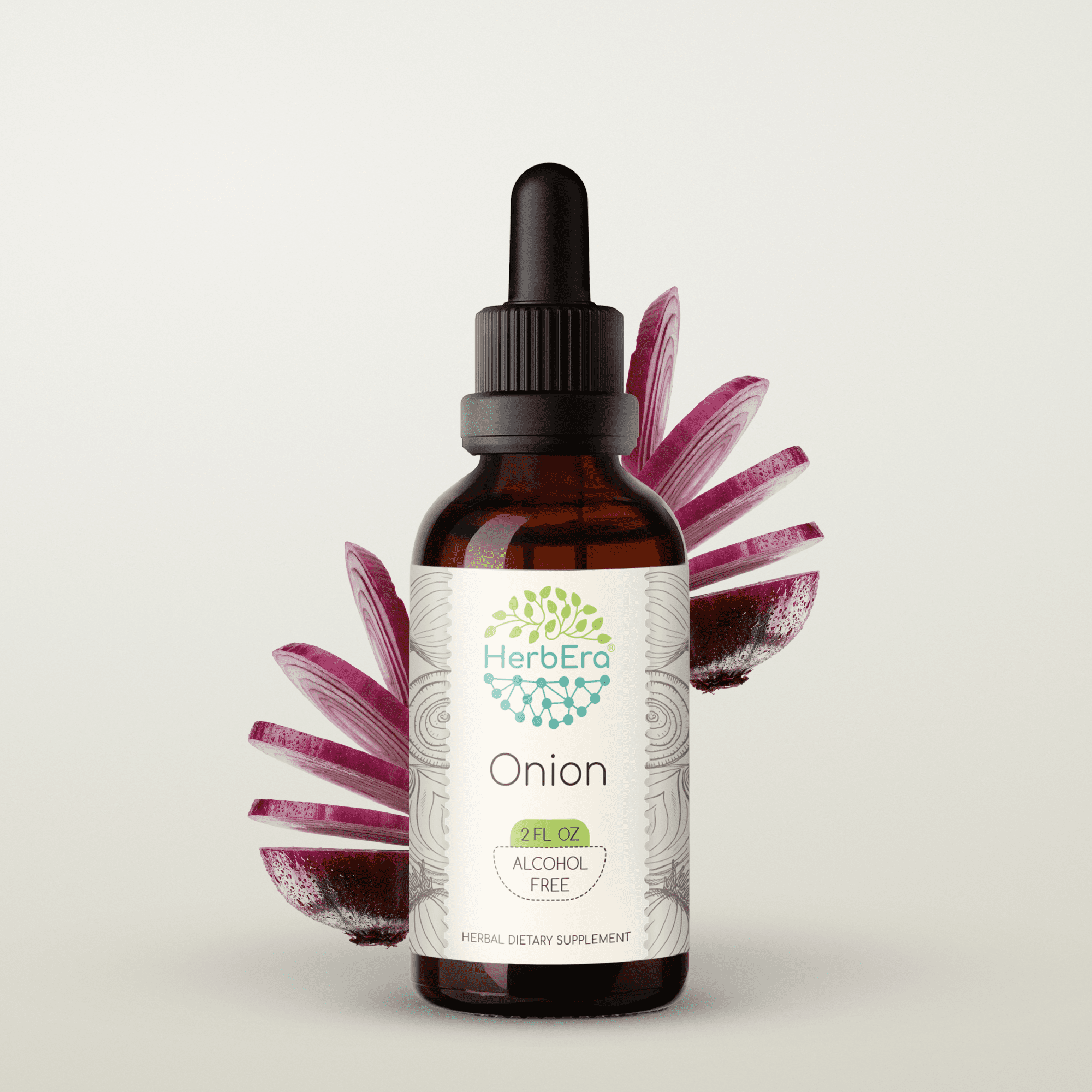 Onion Alcohol-FREE Herbal Extract Tincture, Super-Concentrated Organic ...
