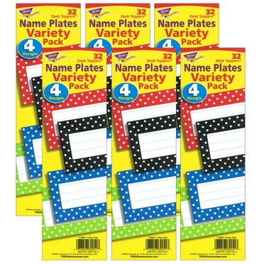 Trend Colorful Crayons Name Plates - 36 / Pack - 9.5" Width x 2.9 ...