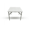 Mainstays 34inch Straight Top Folding Table, Card Table, White ...