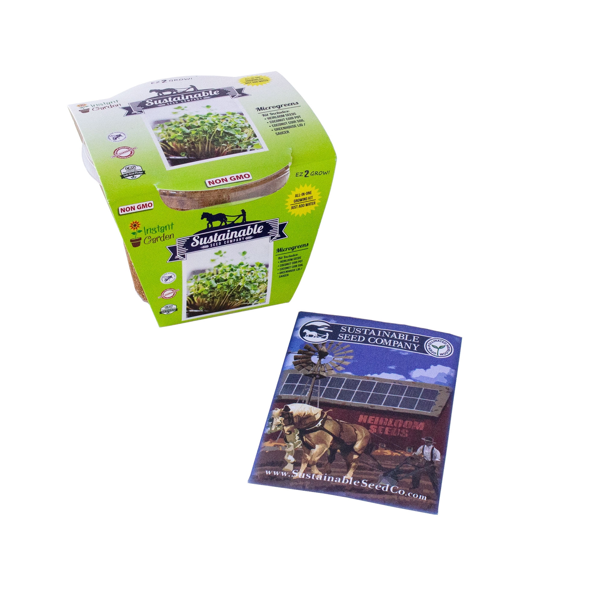Microgreens Seed Starter Kit - Growing Kit Includes Seeds, Coconut ...
