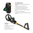 MD1008A Metal Detector Pinpointer Handheld Gold Treasure Underground ...