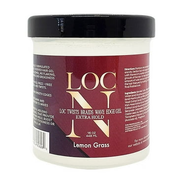 LOC N GEL Hair Care Twist Braids Wave Edge Gel, Extra Hold with Aloe ...