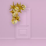 Packed Party "Good AS Gold" Gold Mylar and Confetti Balloon Mixed ...