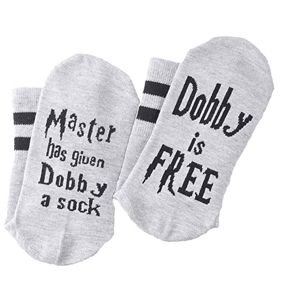 Funny Unisex Novelty Master Has Given Dobby a Sock Dobby is Free Crew ...