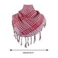Houndstooth Pattern Shemagh Scarf Arabian Desert Scarves Neck Head Wrap ...