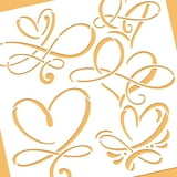Love Sign Stencil 12x12" Infinity Heart Plastic Reusable Drawing ...