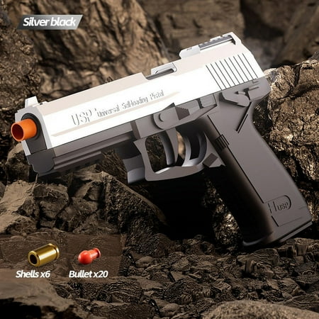 SIG17 Pistol Shell Throwing Continuous Firing Blowback Soft Bullet Gun ...