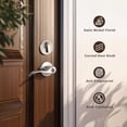 2 Sets of Front Exterior Door Knob Set with Single Cylinder Deadbolts ...