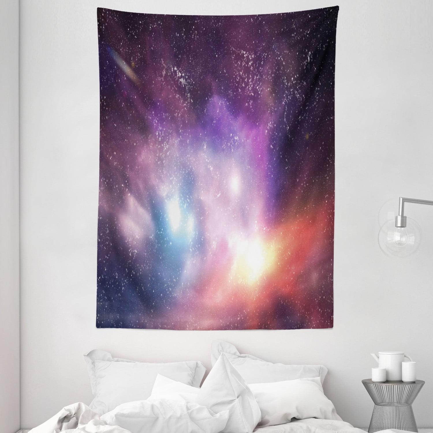 Galaxy Tapestry, Outer Space Stars Sky Dreamy Cosmos Universe Nebula ...