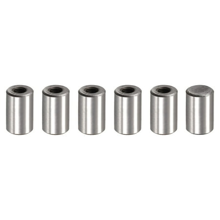 M6 Internal Thread Dowel Pin 6 Pack 12x20mm Chamfering Flat Carbon ...