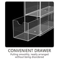 Clear Acrylic Sunglasses Organizer, 4 Drawer Stackable Eyeglasses ...