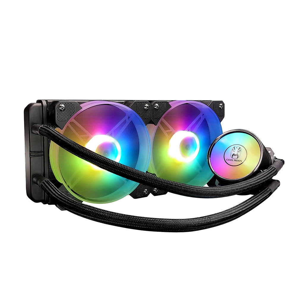 Buy COOLMOON cold moon 240 One-piece PC Case Water Cooler with RGB ...