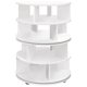 Montauk 16 Pair Revolving Shoe Storage Rack Carousel, White Wood ...