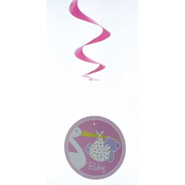 Pink Stork Baby Shower Mini Honeycomb Decorations, 4pk - Walmart.com