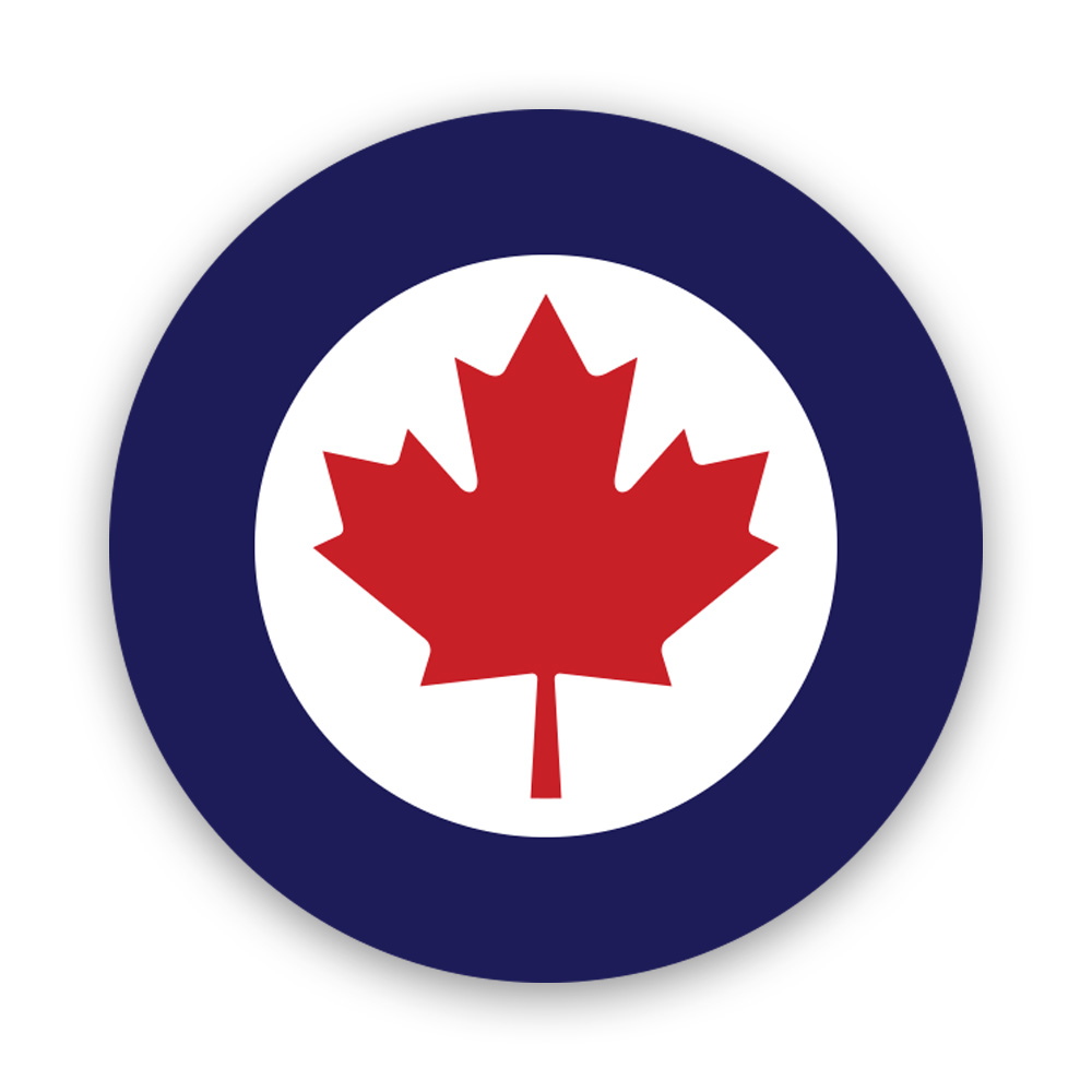 Royal Canadian Air Force Roundel Sticker Decal - Self Adhesive Vinyl ...