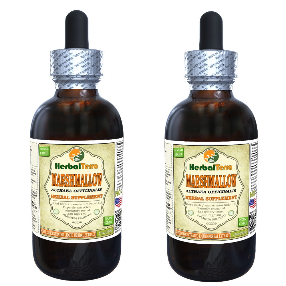 Marshmallow (Althaea Officinalis) Tincture, Organic Dried Root Powder ...