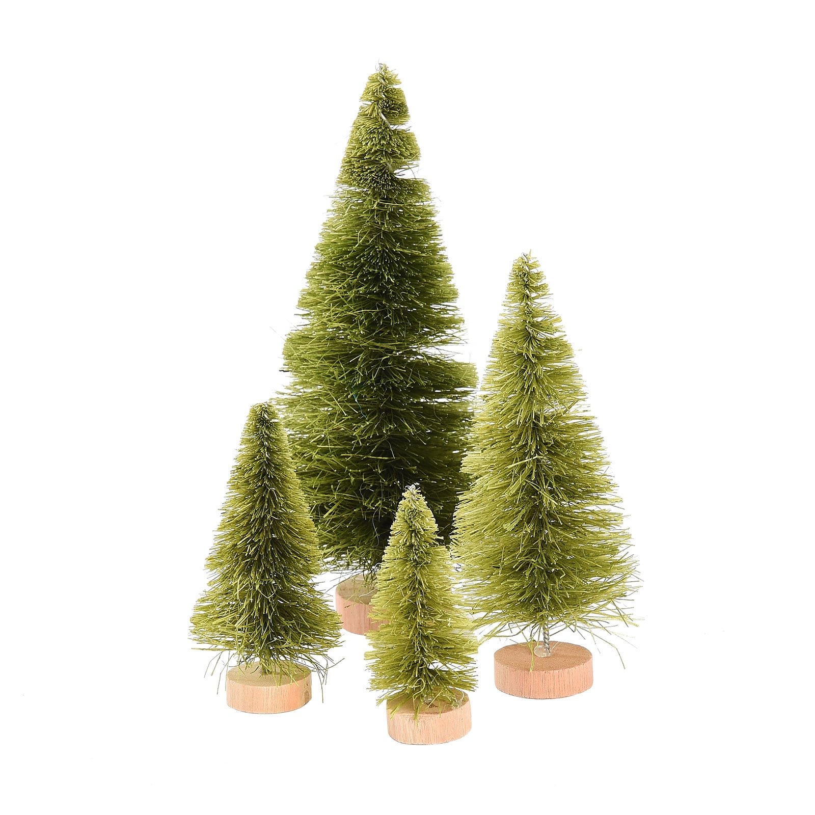 Mini Snowless Tarpine Christmas Tree 4pcs Home Decor Beautiful With ...