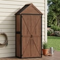 BaPiPro Outdoor Storage Cabinet, Weatherproof Small Storage Shed with ...