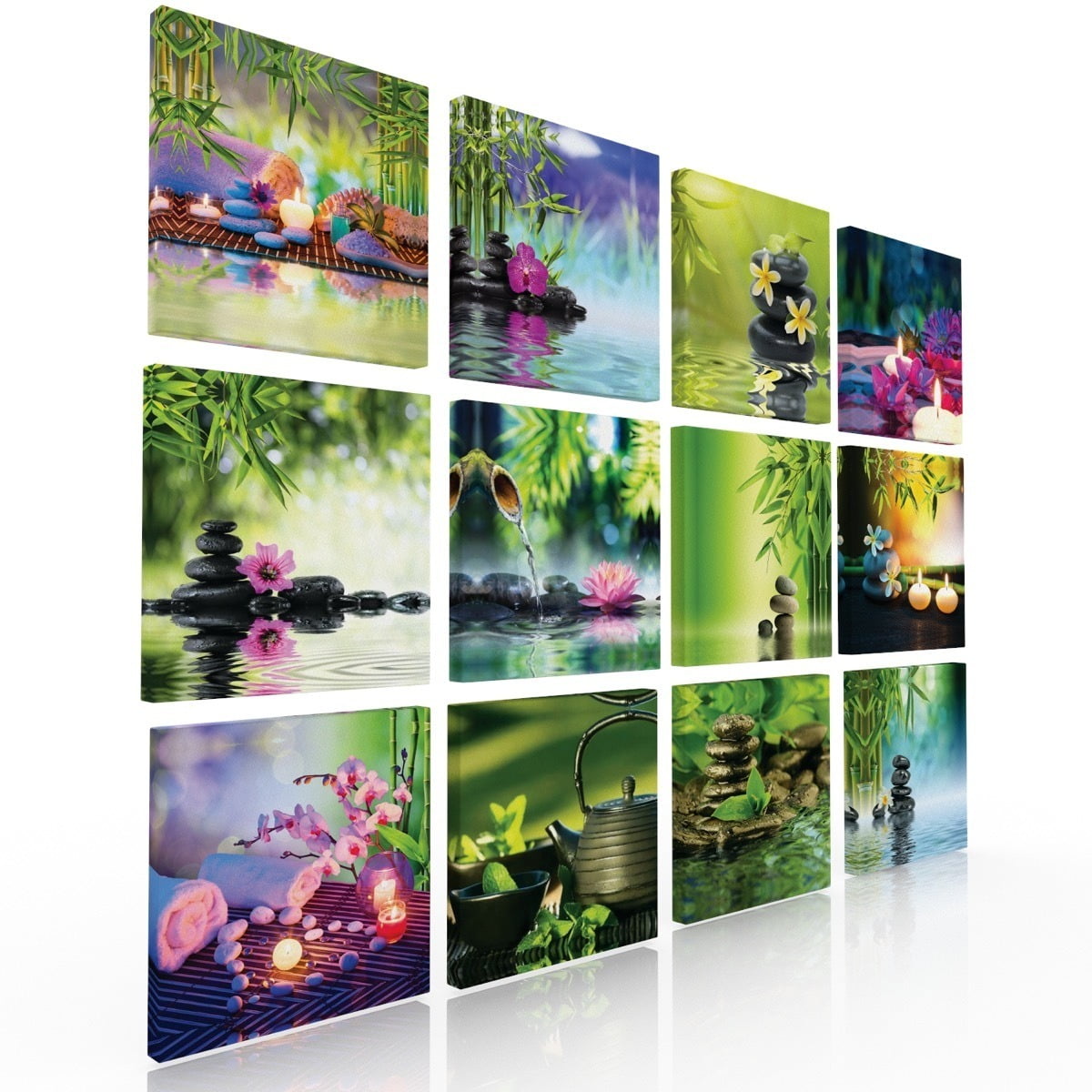 Set de 12 Cuadros Decorativos en Tela Ideas Creativas Cuadro sublimado ...