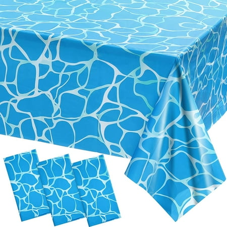 3 Pieces Ocean Party Table Covers Ocean Waves Tablecloth Water Print ...