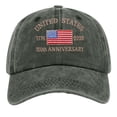 Baseball Cap for Men and Women Outdoor Hat Washed Distressed Print ...