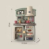 Mini Kitchen Play Set Plastic Play 2in1 Lights and Sounds for Toddler ...