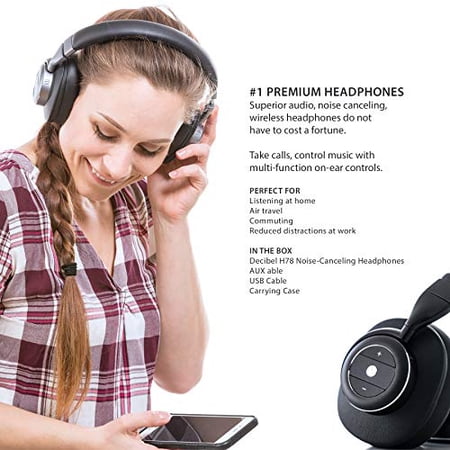 DE Wireless Noise Cancelling Headphones Decibel H78 Wireless Over Ear ...