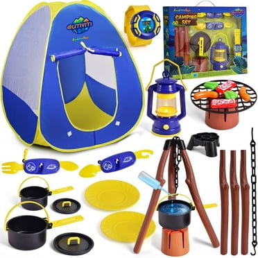 Contixo Kids Camping Set - 18-Piece Set, Play Tent & Accessories ...