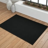 Mainstays 30"x46" Titan Solid Black Durable Indoor Accent Rug - Walmart.com