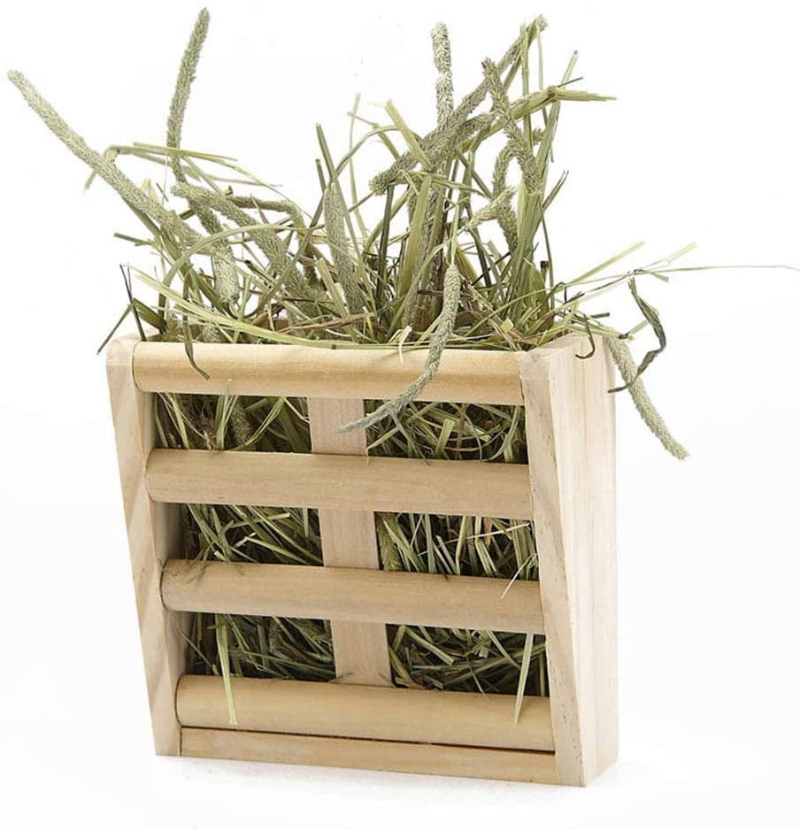 Guinea Pigs Hay Feeder Rack, Rabbit Mess Free Alfalfa Dispenser,Hay ...