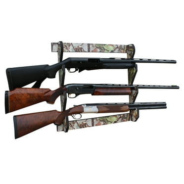 Rush Creek Creations Indoor 3 Rifle/Shotgun Wall Storage Display Rack ...