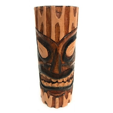 Makaha Tiki Totem 8" Natural - Hawaiian Tiki Bar Decor | #yda1101120 ...