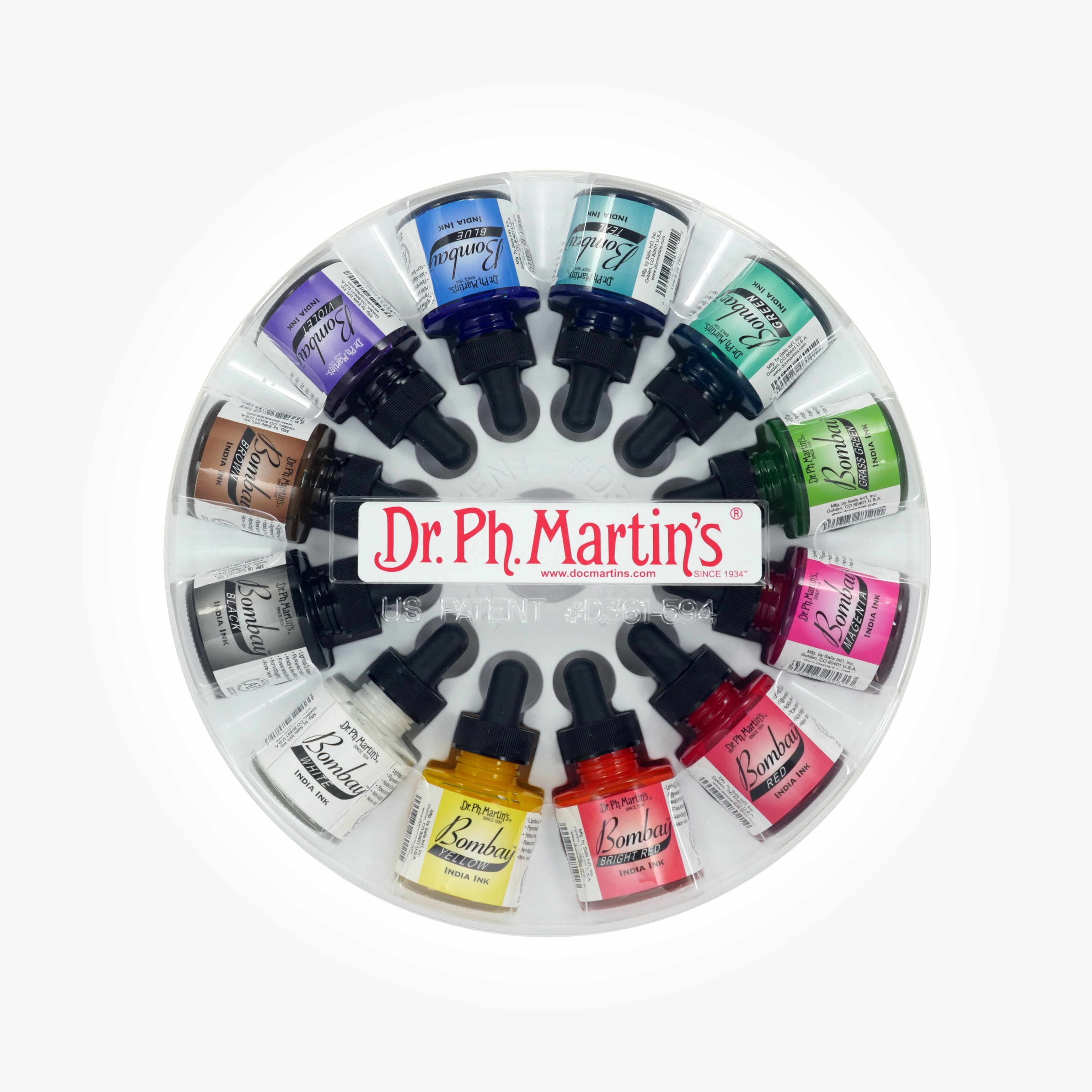 Dr. Ph. Martin's Bombay India Ink, 1.0 oz, Set of 12 (Set 1) - Walmart.com