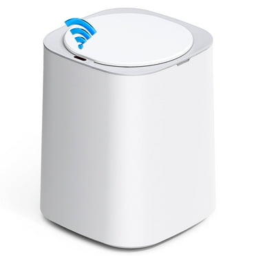 2 Pack 2.2 Gallon Bathroom Trash Cans With Lid Touchless Automatic ...