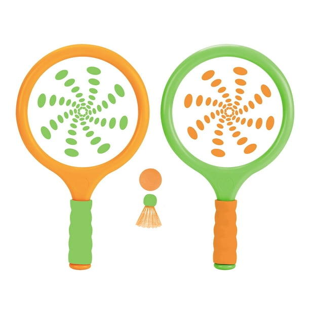 Play Day Boom Racket Game Orange and Green, 4 Piece Outdoor Sports Toy ...