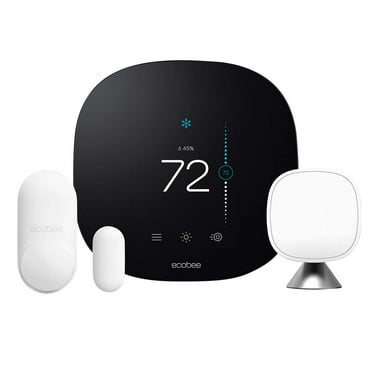 Ecobee Smart Thermostat Sealed Compatable W/Siri, Alexa, and Google W ...