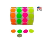 Royal Green Round Labels Colored Dots Stickers 19mm 3/4 inch - Pink ...