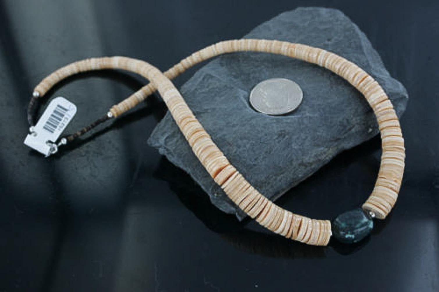 Certified Authentic Navajo .925 Sterling Silver Graduated Melon Shell ...